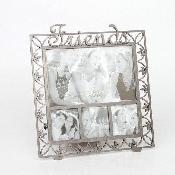 Fetco | Accents | Fetco Home Decor Pewtersilver Friends 4 Photo Collage ...